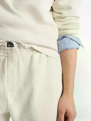 Prada Cotton Bermuda Shorts With Drawstring Waistband - Neutrals