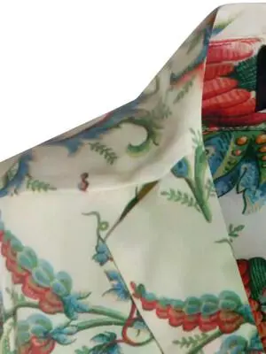 Etro Floral V-neck Midi Dress