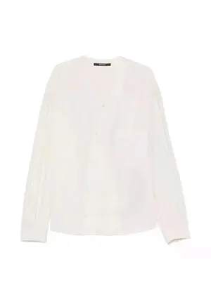 SONGZIO Hanbok V-neck Shirt - Neutrals