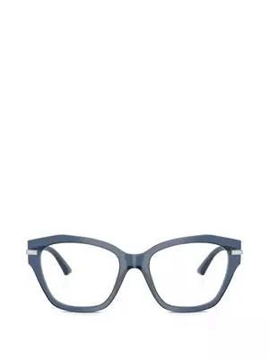 JIMMY CHOO Geometric Metal Frame Glasses - Blue