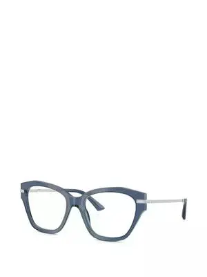 JIMMY CHOO Geometric Metal Frame Glasses