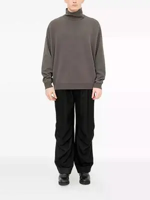 DEVOA Wool Trousers - Black