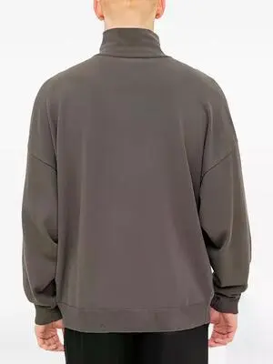 DEVOA Buttoned High-neck Sweater - Grey
