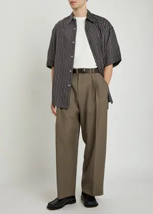Studio Nicholson Sorono Striped Woven Shirt