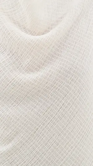 Vince Shadow Grid Cowl Neck Top - Chalk