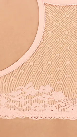 Commando Double Take Lace Racerback Bralette - Blush