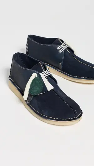 Clarks Suede Desert Trek - Navy Suede