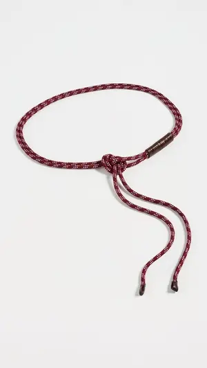 Rag & Bone Tate Sport Cord Belt - Rust Flecked