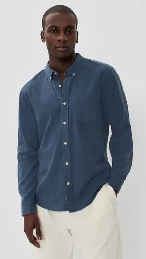 Marine Layer Better Than Linen Shirt - Navy
