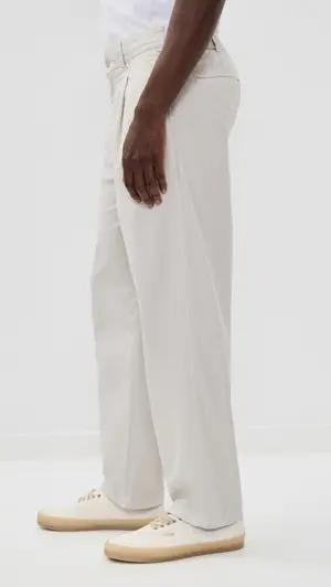 ALEX MILL Pleated Pull On Pants In Lightweight Chino