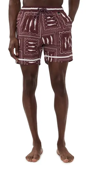 Agua Bendita Printed Swim Trunks - Multicolor