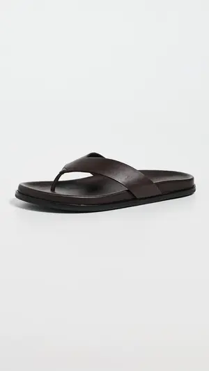 TONY BIANCO Loop Thong Sandals - Choc