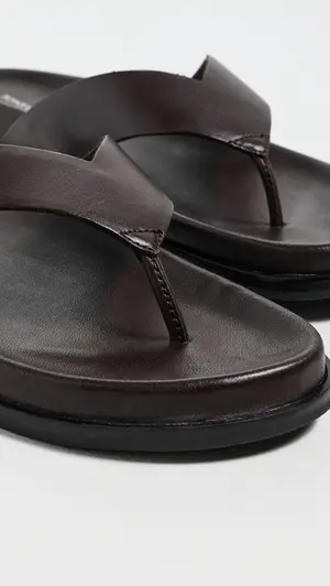 TONY BIANCO Loop Thong Sandals - Choc