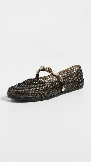 ANCIENT GREEK SANDALS Iro Jelly Flats - Black