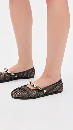 ANCIENT GREEK SANDALS Iro Jelly Flats - Black