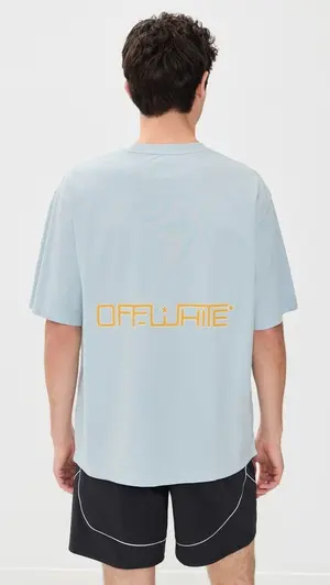 Off-White Offline Team Skate Tee - Celestial Blue