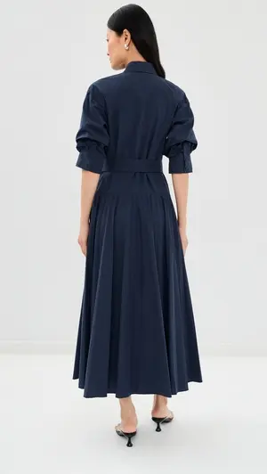 Simkhai Arlo Belted Maxi Dress - Midnight