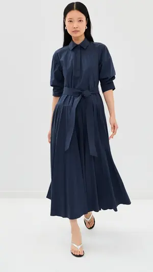 Simkhai Arlo Belted Maxi Dress - Midnight