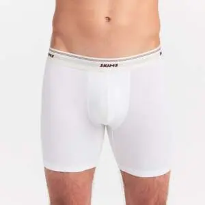 SKIMS Rib 5" Boxer Brief | White | Small | Cotton