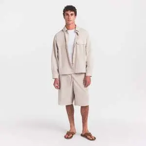 SKIMS Relaxed Shirt | Light Neutral | | Woven