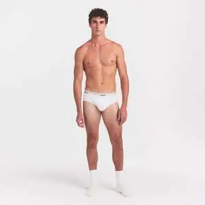 SKIMS Rib Brief | White | | Cotton