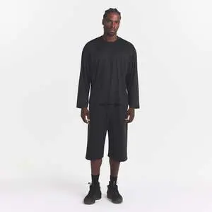 SKIMS Long Sleeve Mesh Top - Onyx