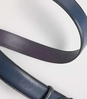 ELLIOT RHODES Grained Leather Belt