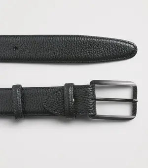 ELLIOT RHODES Grained Leather Belt