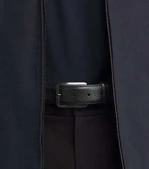 ELLIOT RHODES Grained Leather Belt
