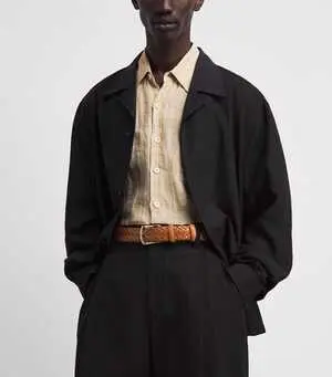 ELLIOT RHODES Leather Braided Belt