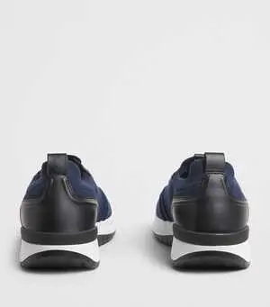 Brioni Linen-cotton Knitted Sneakers