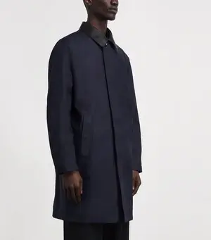 Brioni Leather-trim Reversible Jacket