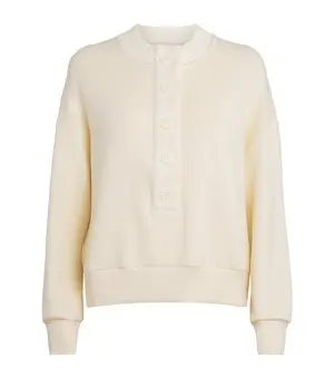 Varley Button-up Sweatshirt - Ivory
