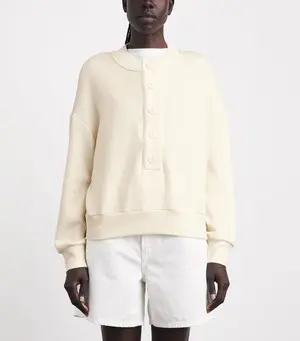 Varley Button-up Sweatshirt - Ivory