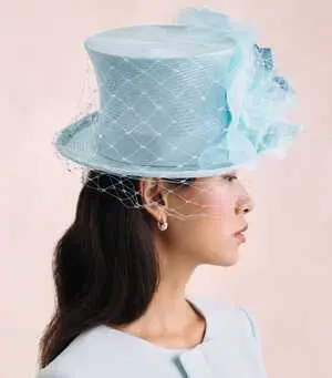 Victoria Grant Parasisal Straw Signature Top Hat