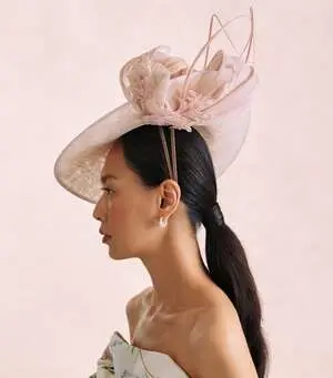 VIVIEN SHERIFF Appliqué Arabesque Percher Hat