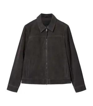 ALLSAINTS Rhone Suede Jacket - Grey