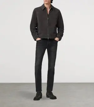 ALLSAINTS Rhone Suede Jacket - Grey
