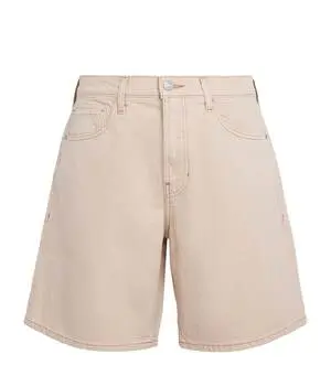 Paige Denim Bermuda Shorts - Beige