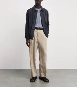 FIORONI CASHMERE Suede Bomber Jacket