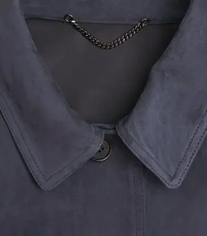 FIORONI CASHMERE Suede Bomber Jacket