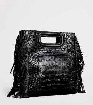Maje Leather M Cross-body Bag - Black