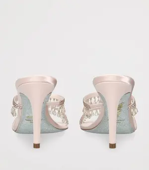 Rene Caovilla Chandelier 80 Heeled Mules - Pink