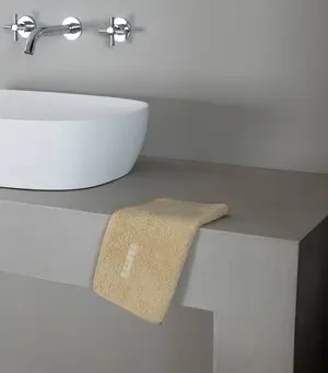 Frette Cotton Unito Wash Cloth - Beige