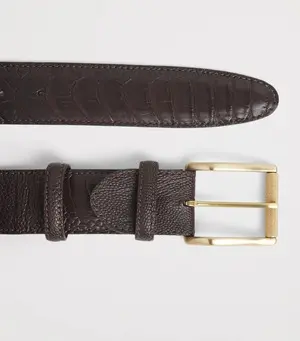 ELLIOT RHODES Ostrich Leather Belt