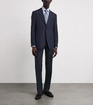 Brioni Cotton-linen Stripe Shirt