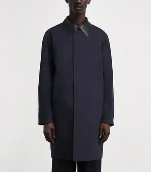 Brioni Leather-trim Reversible Jacket