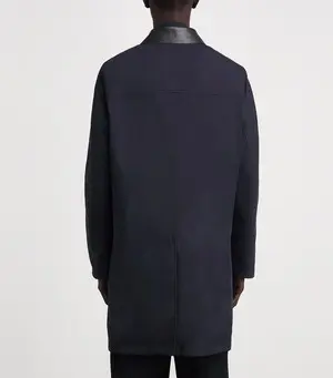 Brioni Leather-trim Reversible Jacket