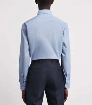 Brioni Sea Island Cotton Stripe Shirt