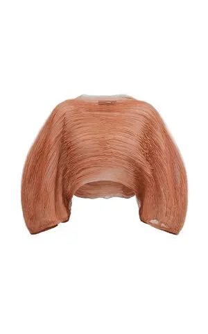 WEISE Duna Sculpted Tulle Top - Brown